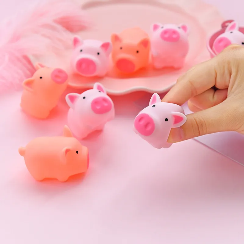 Pink Pig Popping Squishy Poppet Toy For Anxiety, Stress Relief, Autism ...