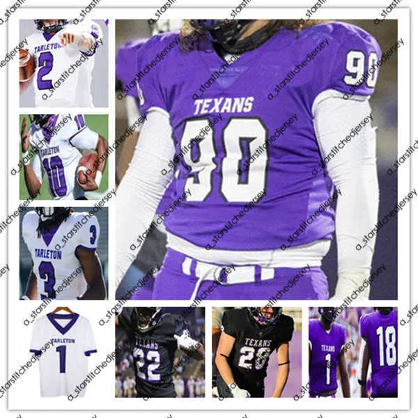 NCAA Tarleton State Texan Football Jersey Custom College Football ...