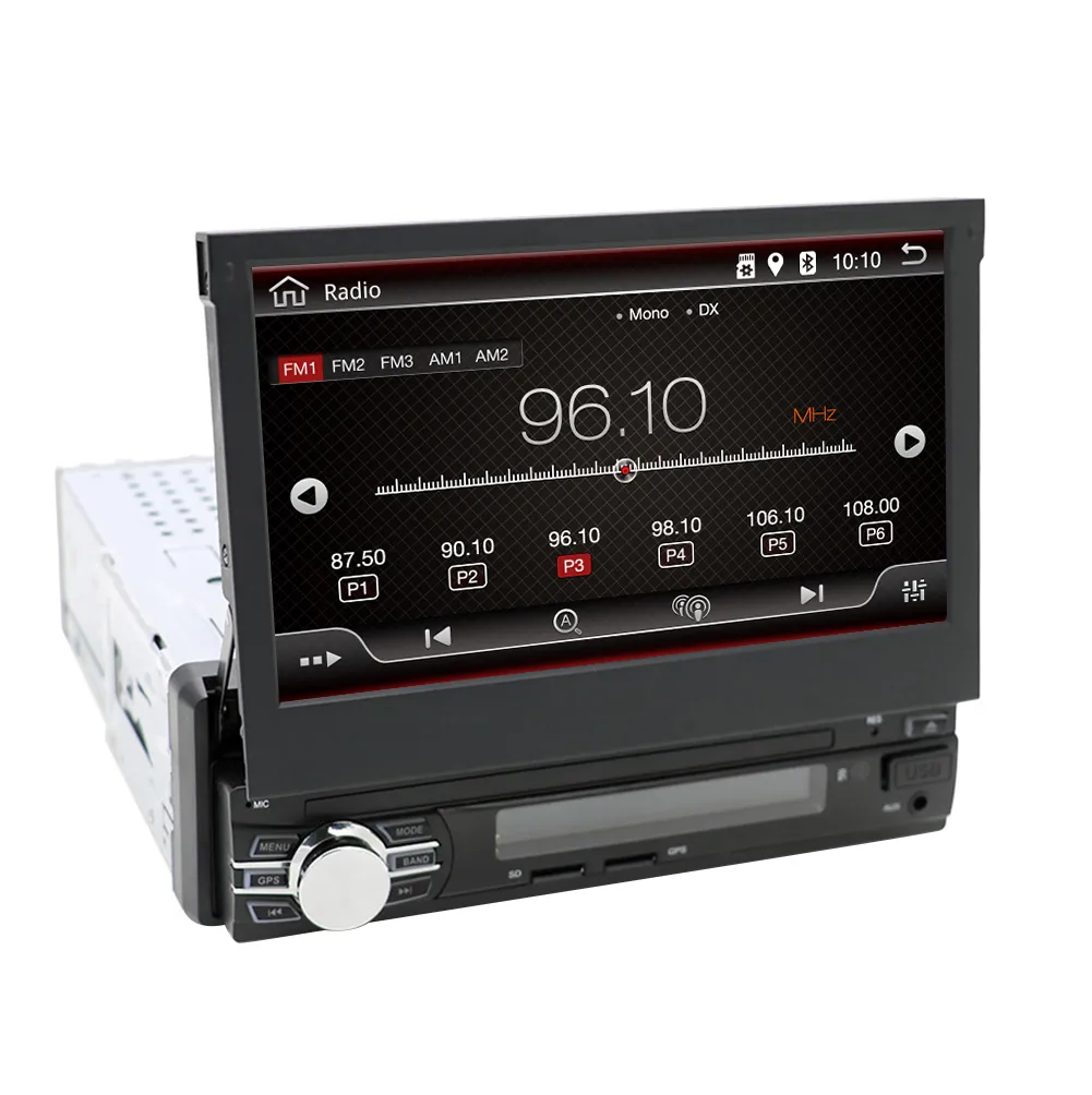 1 Din Android 10.0 Single Din Bluetooth Radio Stereo Audio Player With ...