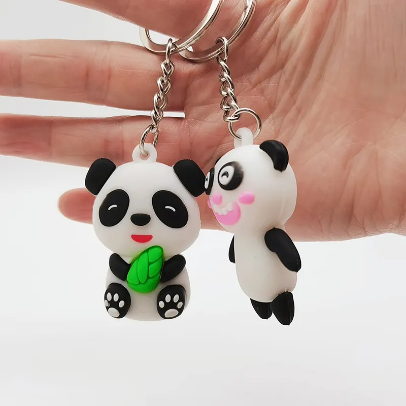 Cute Panda Bear Keyring: Cartoon Keychain Pendant - Adorable Fashion ...