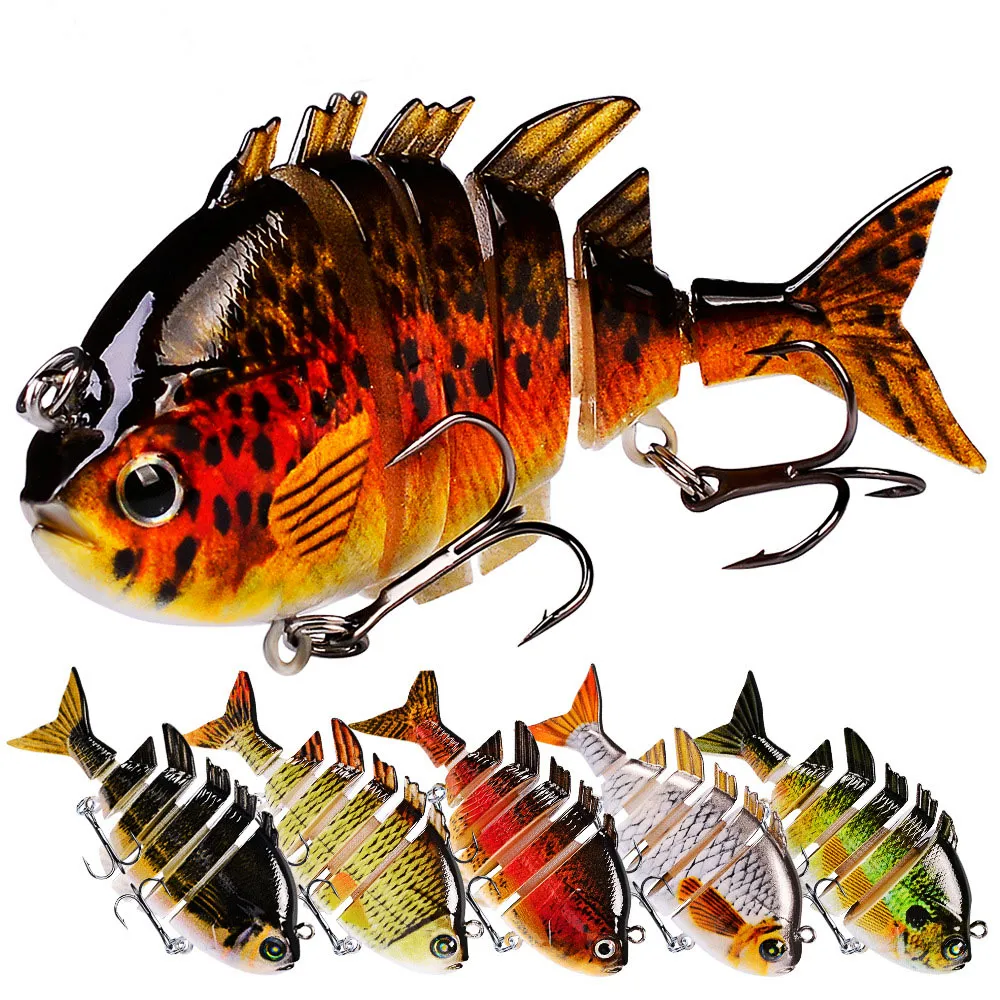 Fishing Lure Set: Multi Jointed Swimbaits 8cm 14g Panfish Lures, Hard ...