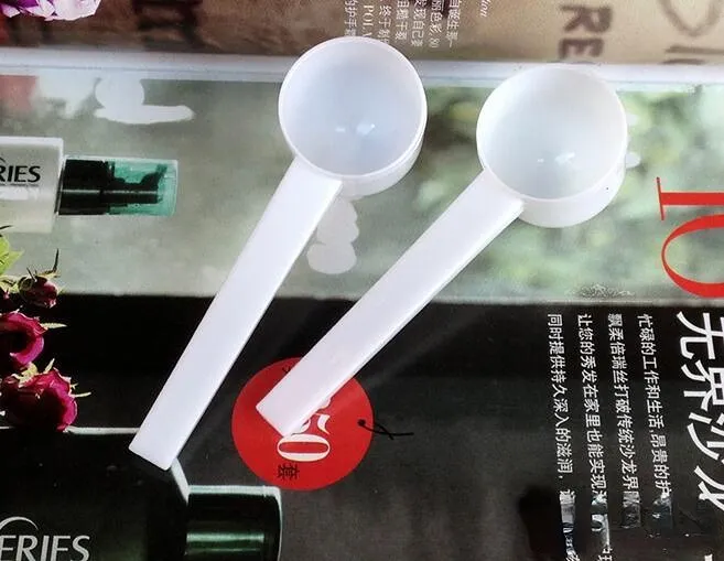 100%Brand New Professional White Plastic 5 Gram 5g Scoops/Spoons For ...