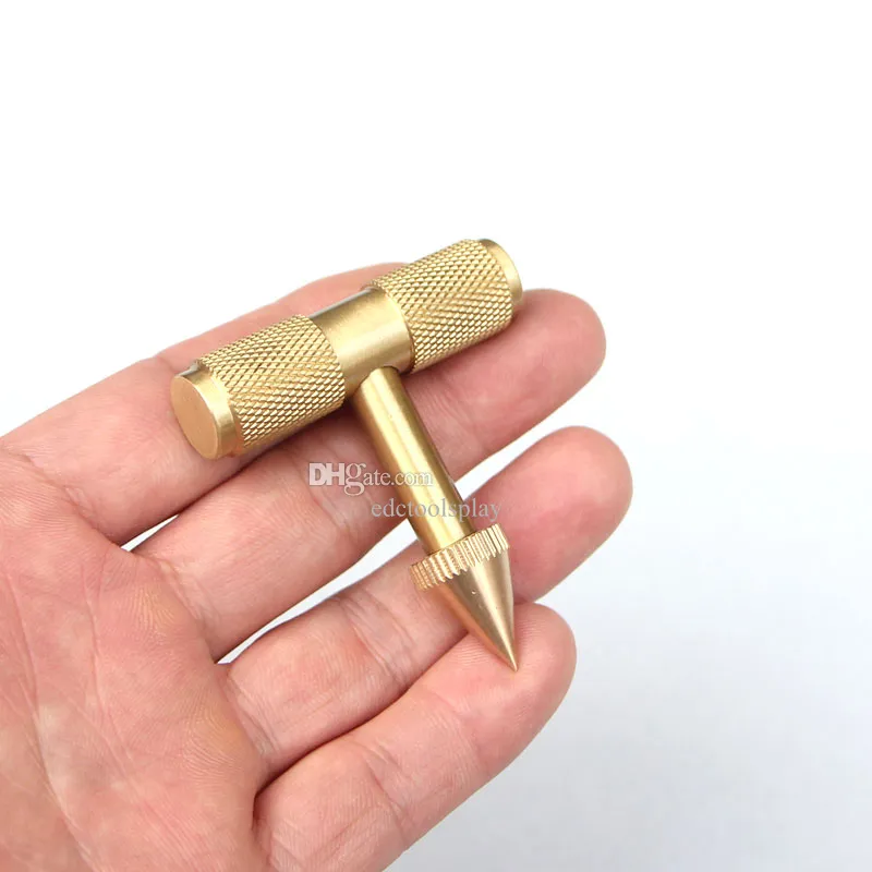 DHgate.com:Solid Brass Take-Apart Tactical Keychain EDC Tool:Tactical Gear