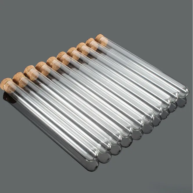 Premium 6 Borosilicate Glass Test Tubes with Corks - Lab Grade, All ...