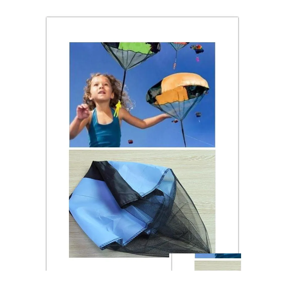 Parachute Launcher Land UFO Sky Diver With Figure Novelty Games Toy For ...