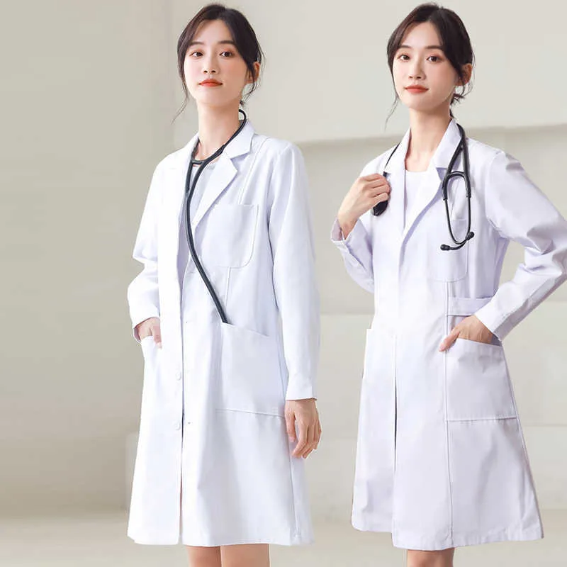 Professional Lab Coat & Nursing Uniform - Cotton Doctor Work Clothes ...