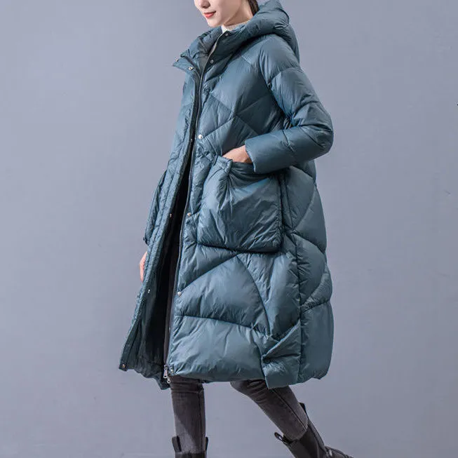 DHgate.com:Women's Winter Hooded Long Down Parkas - Premium White Duck ...