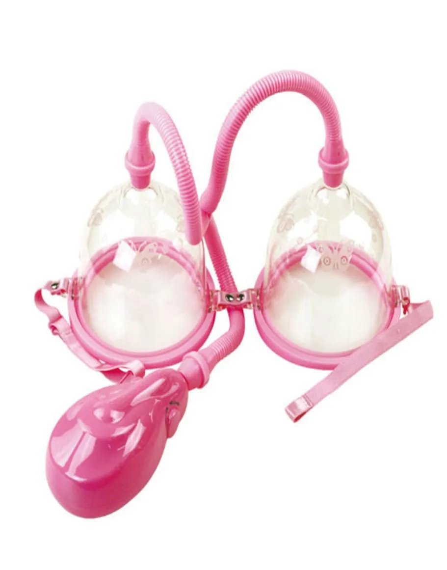 Dual Female Breast Vacuum Pump Breast Enlarger Enhancer Suction Cup