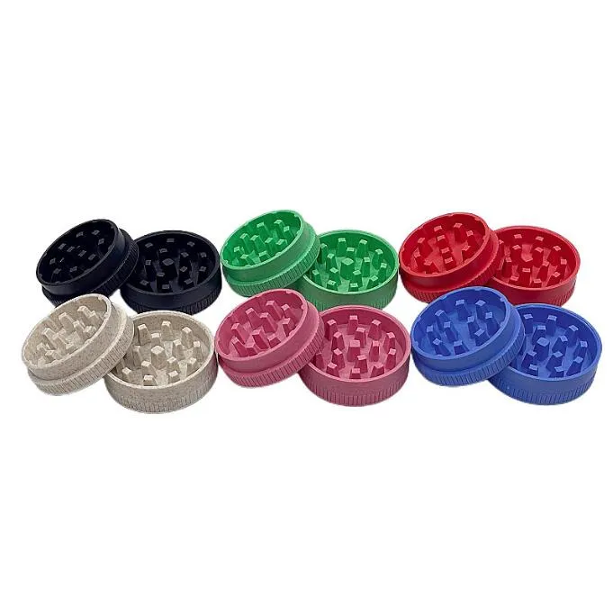 55mm Colorful Herb Grinder Set - Plastic Tobacco Grinder with Pollen ...