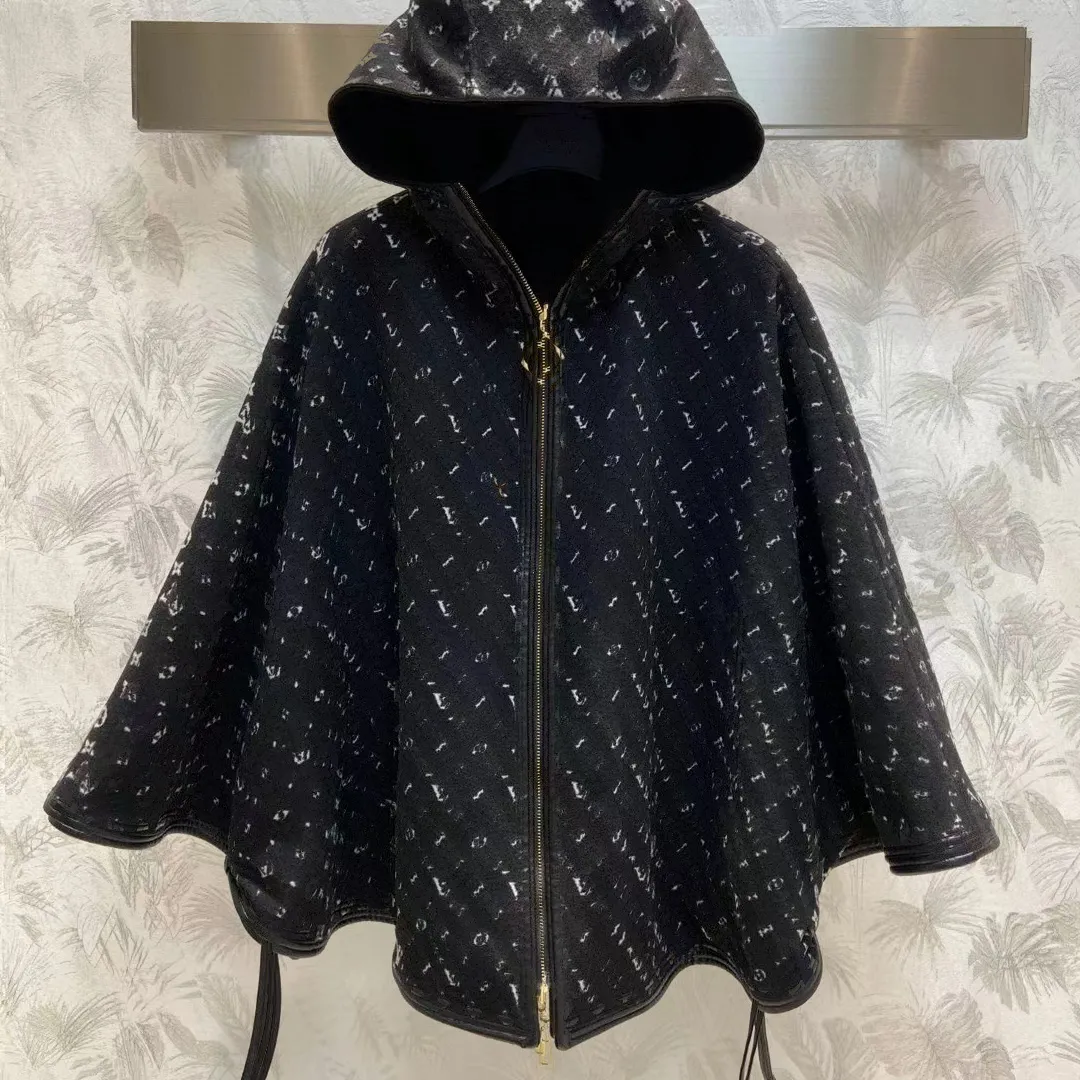 Hooded Winter Trench Coat: Reversible Cape Jacket, Plus Size Overcoat ...
