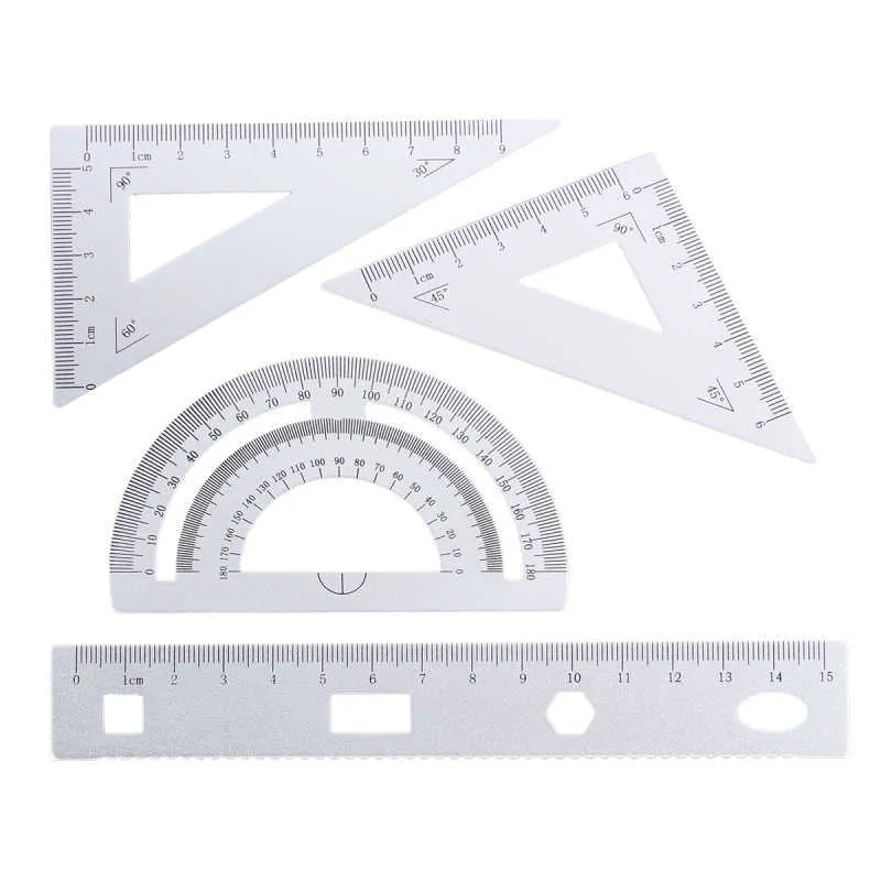 Wholesale Ruler Geometry Set Math Tool Measuring Circle Trianglemetric ...