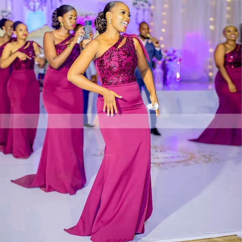 Fuia One Shoulder Mermaid Bridesmaid Dresses With... From Babynice666 ...
