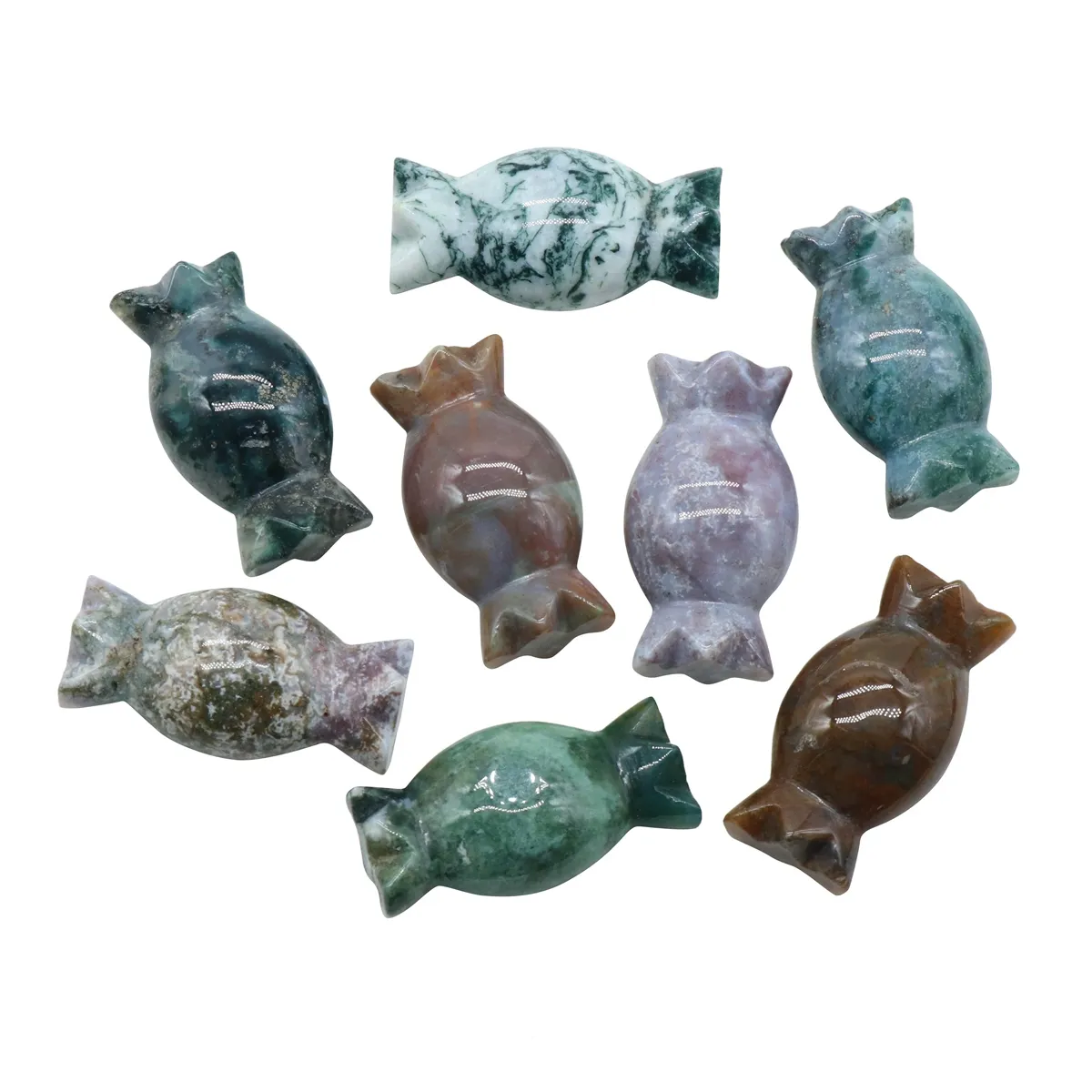 Hand Carved Fasper Figurine Pink Stones For Reiki Healing And Gifting ...