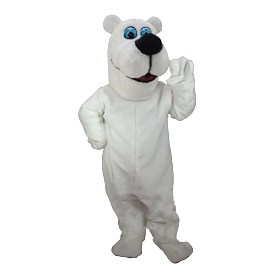 Customizable White Polar Bear Snow Leopard Mascot Costume For Halloween ...