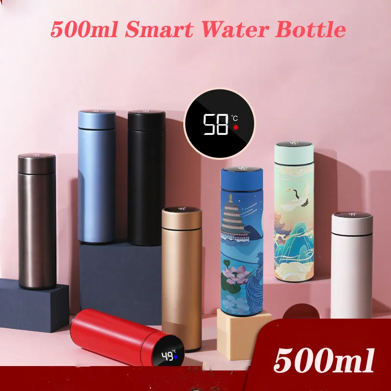 Smart 500ml Stainless Steel Intelligent Thermal Insulation Cup With ...
