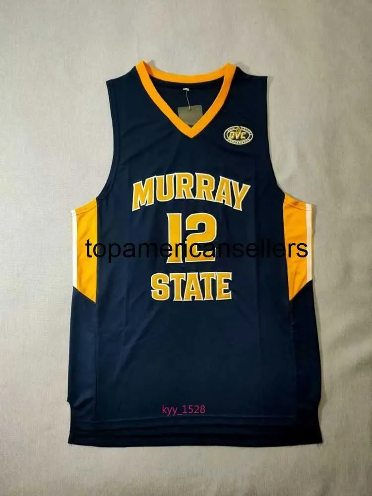Throwback Ja Morant #12 College Basketball Jersey - Men's Sewn White ...