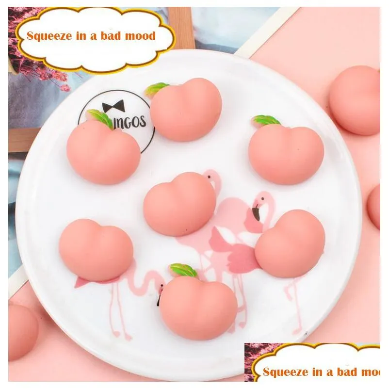 DHgate.com:Peachy Pinch Fun: Squishy Peach Decompression Toy for Stress ...