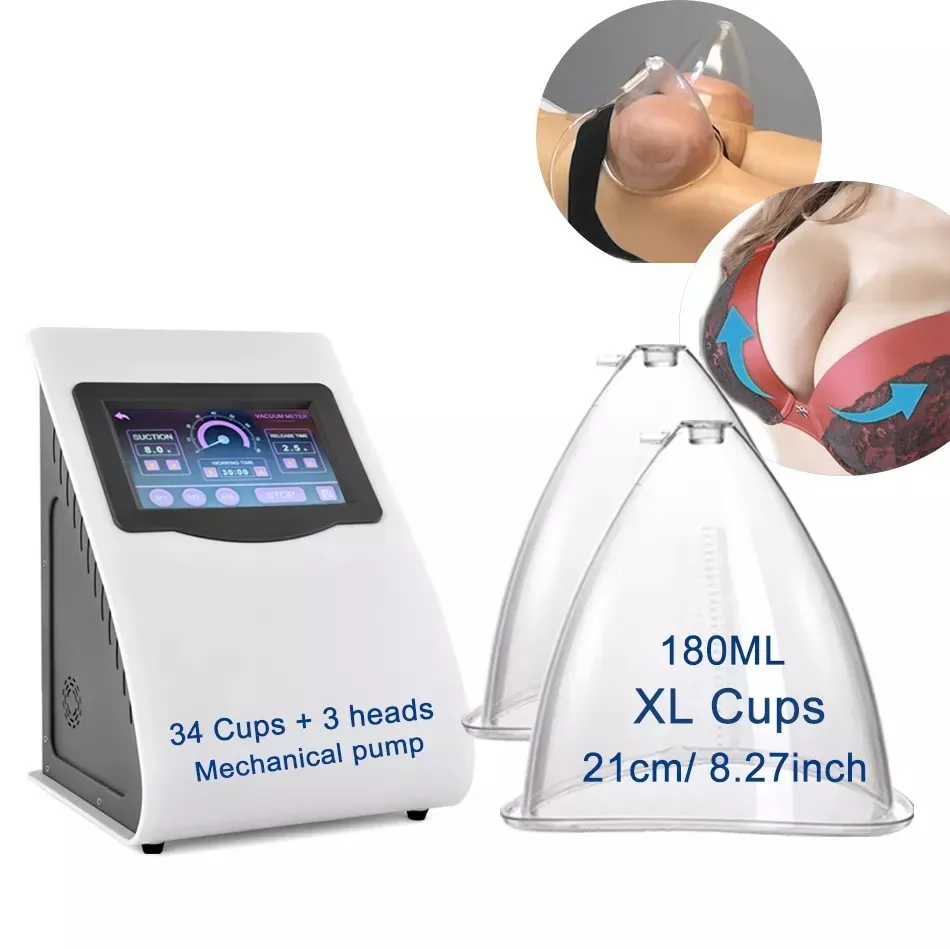XL Portable Mechanical Breast Enlargement Pump With Vacuum Machine Therapy For Slimming And ...