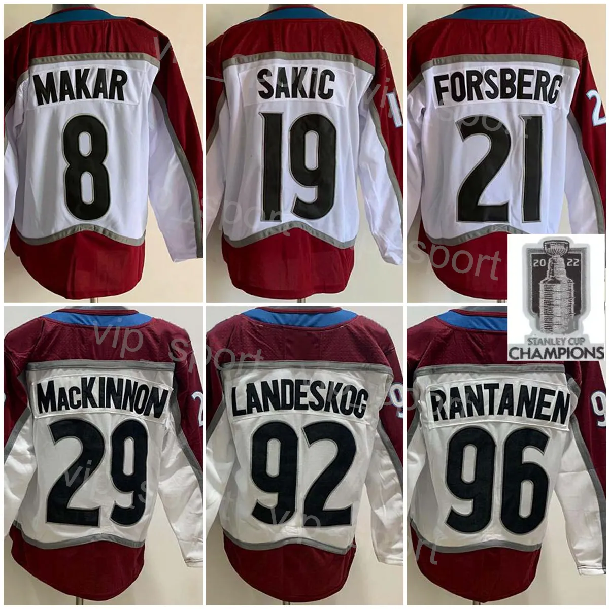 Reverse Retro 2024 Hockey Jerseys MacKinnon, Landeskog, Rantanen, Sakic ...