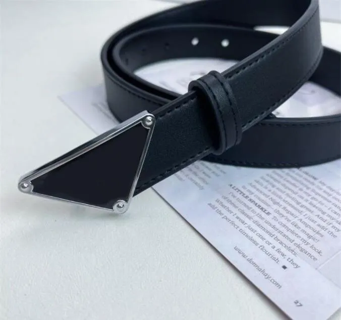 2024 Triangle Top Version Luxury Designer Genuine Leather Belts For Men ...