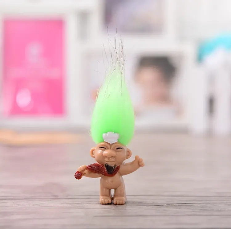 The New Kawaii Colorful Hair Troll Doll Family Members Troll ...