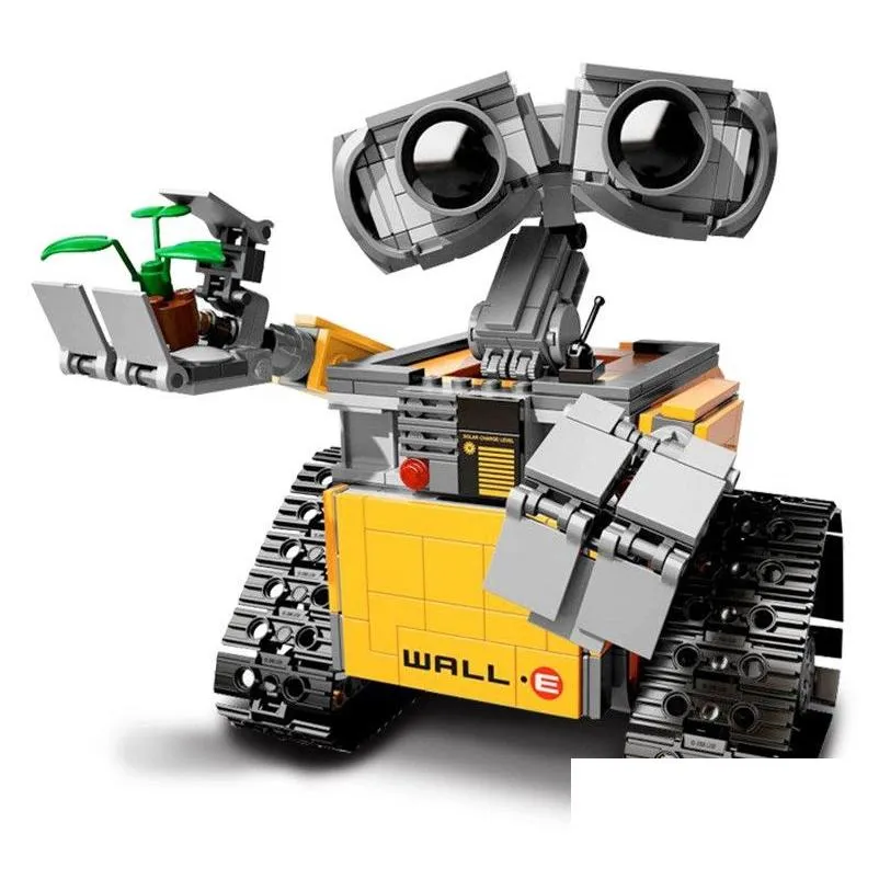 Robot Building Kit - Movie-Inspired Wali Elon Musk Style, Small Blocks ...