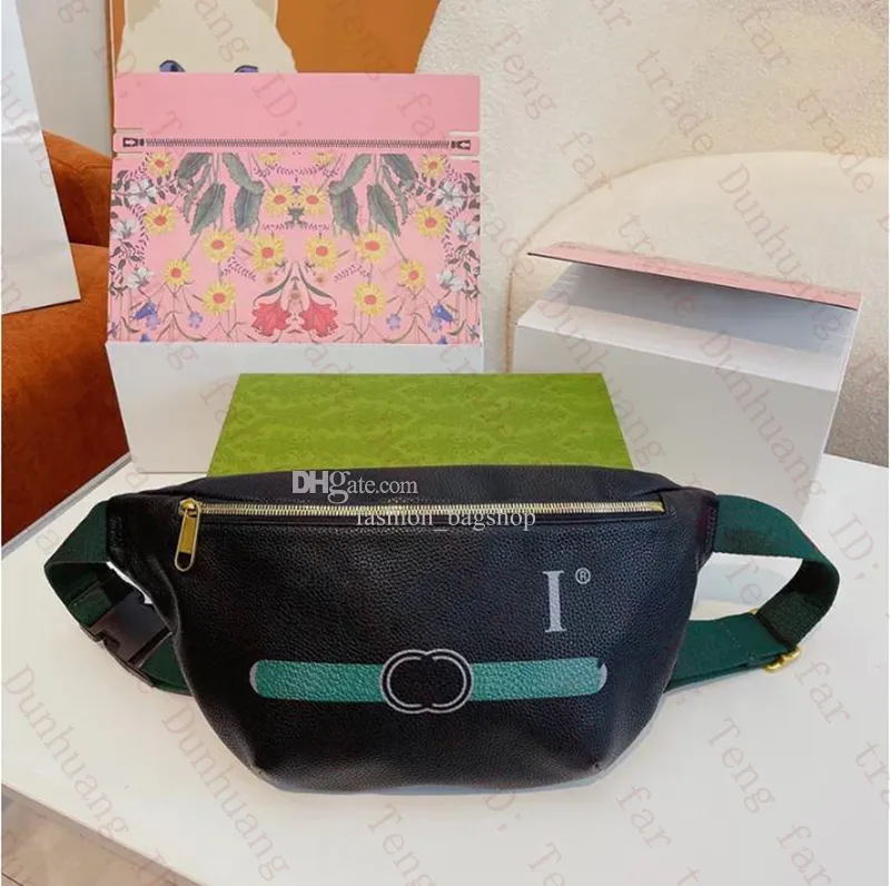 Designer Leather Bumbag Crossbody Purse High Quality Luxury Green Waist ...