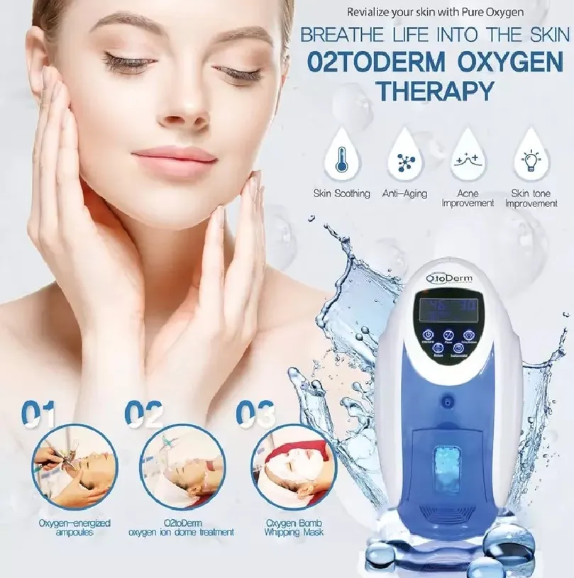 Oxygen Facial Machine With Therapy Mask Dome | Oxygen Spray, Jet Peel ...