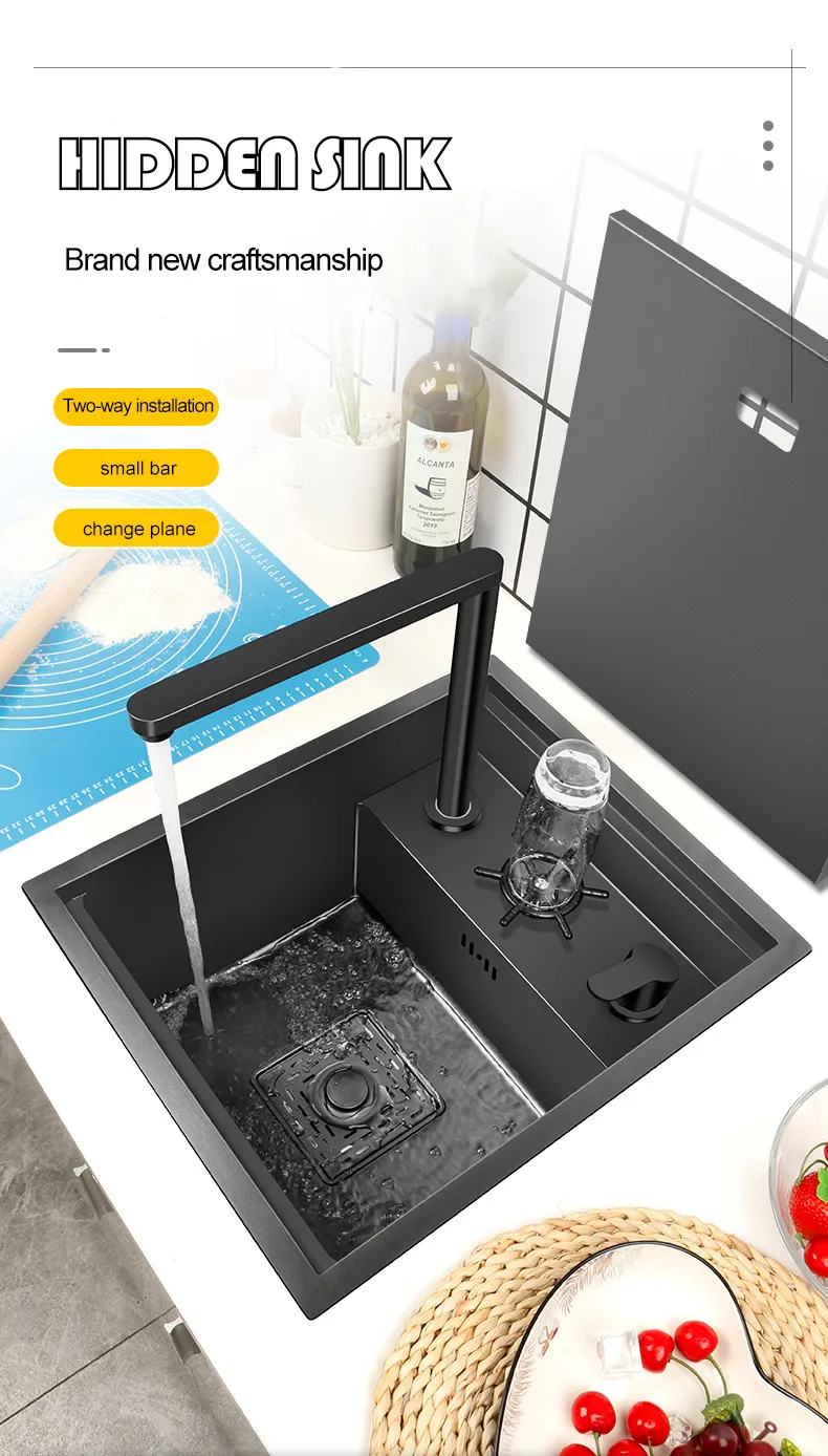 DHgate.com:Stainless Steel Single Bowl Kitchen Sink, Mini Concealed ...