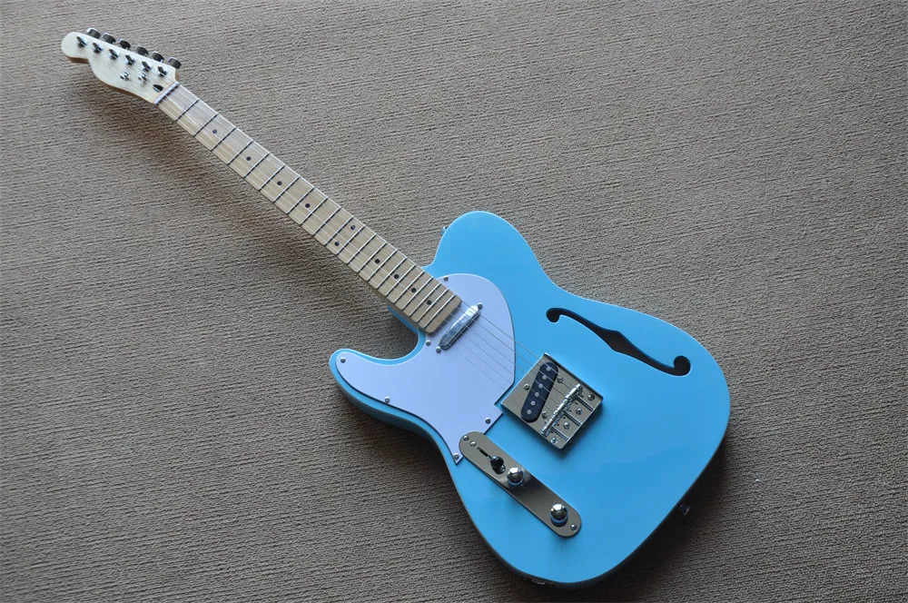 Left Handed Blue Body Electric Guitar With Rosewood Fretboard Chrome ...