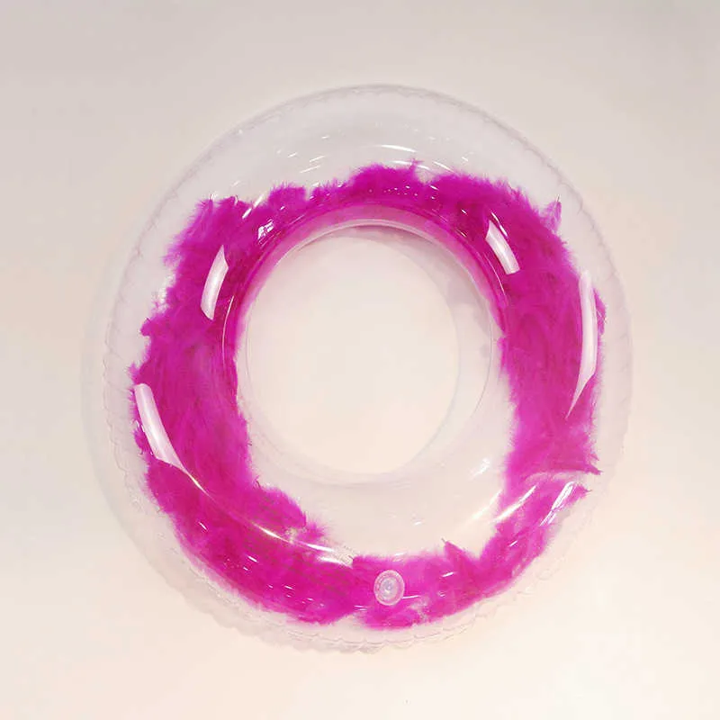Inflatable Swimming Ring With Feathers Buoy Life Jackets For Adults And ...