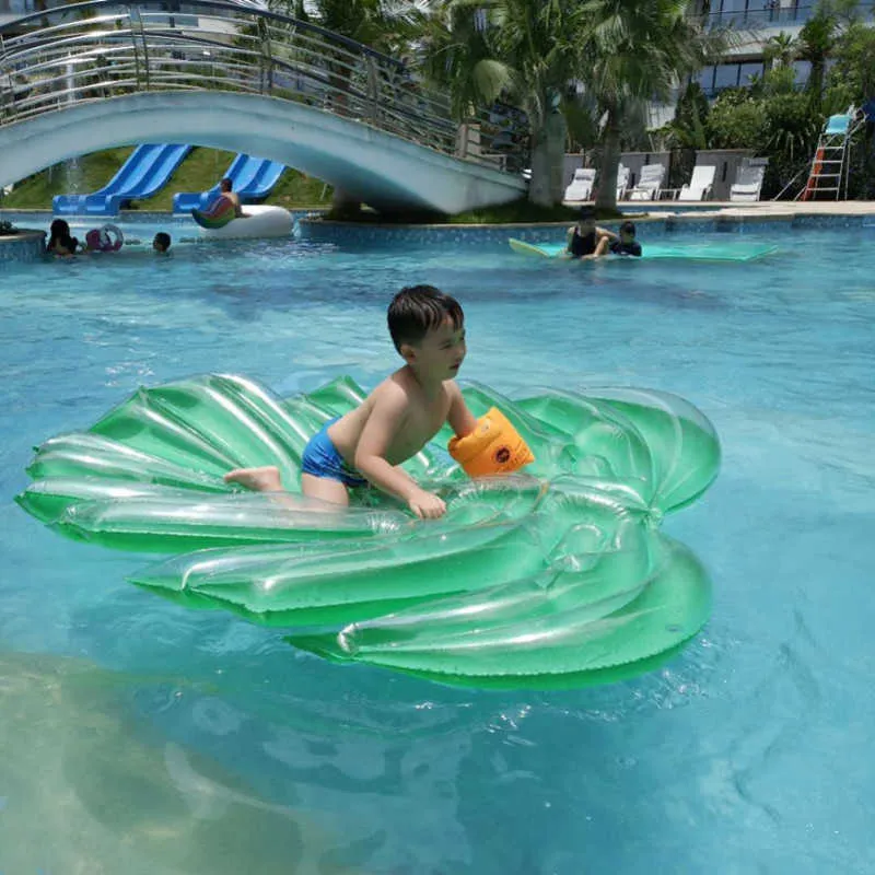 Giant Inflatable Green Leaf Buoy Life Jackets 180x160cm Pool Raft ...