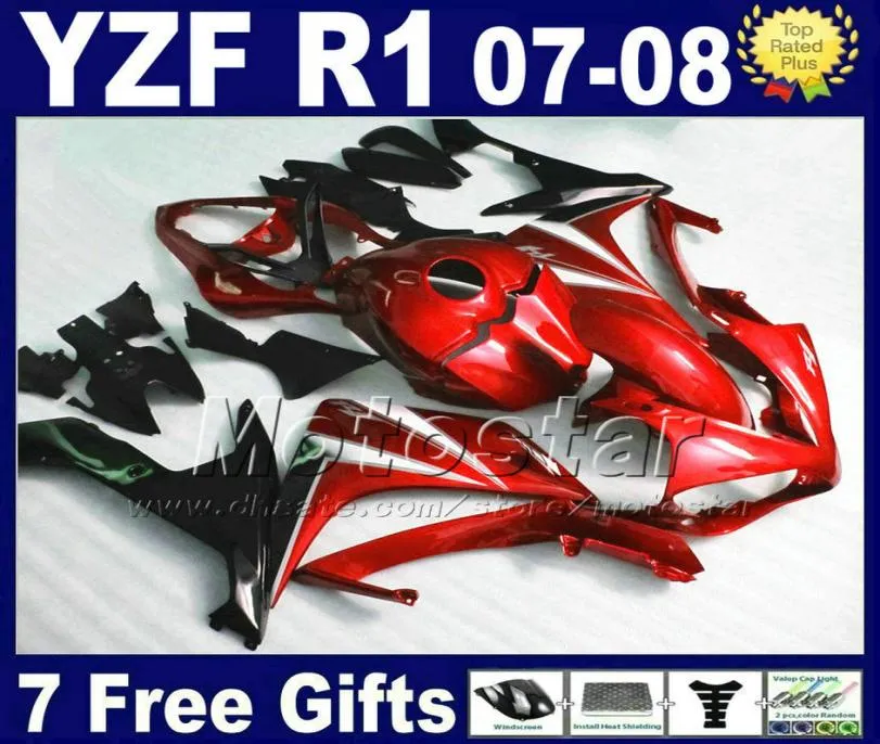 100 FIT INJECTION FAIRING KIT POUR YAMAHA R1 2007 2008 Ensemble En ...