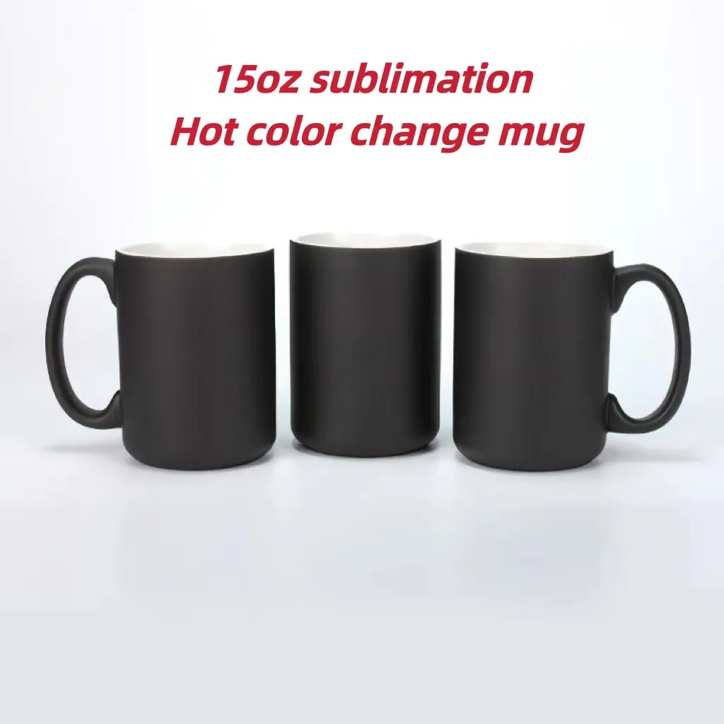 15oz Color Changing Sublimation Mug - Heat Sensitive Coffee Mug, DIY ...
