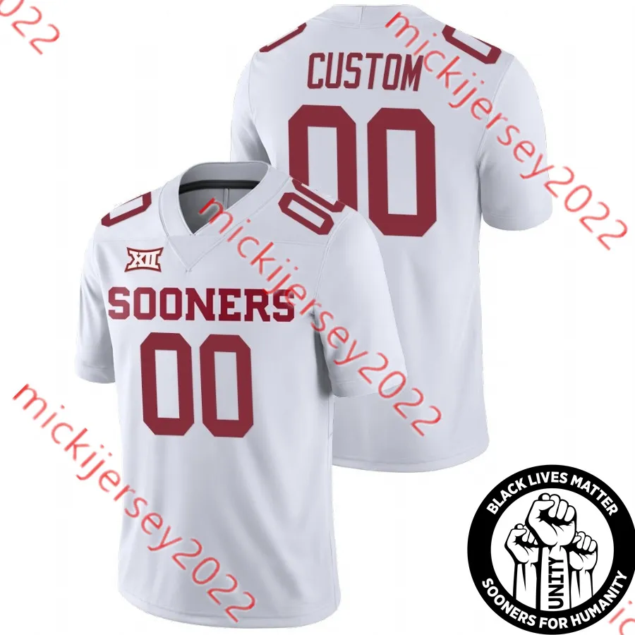 Authentic Stitched Oklahoma Sooners Football Jerseys Customizable With ...
