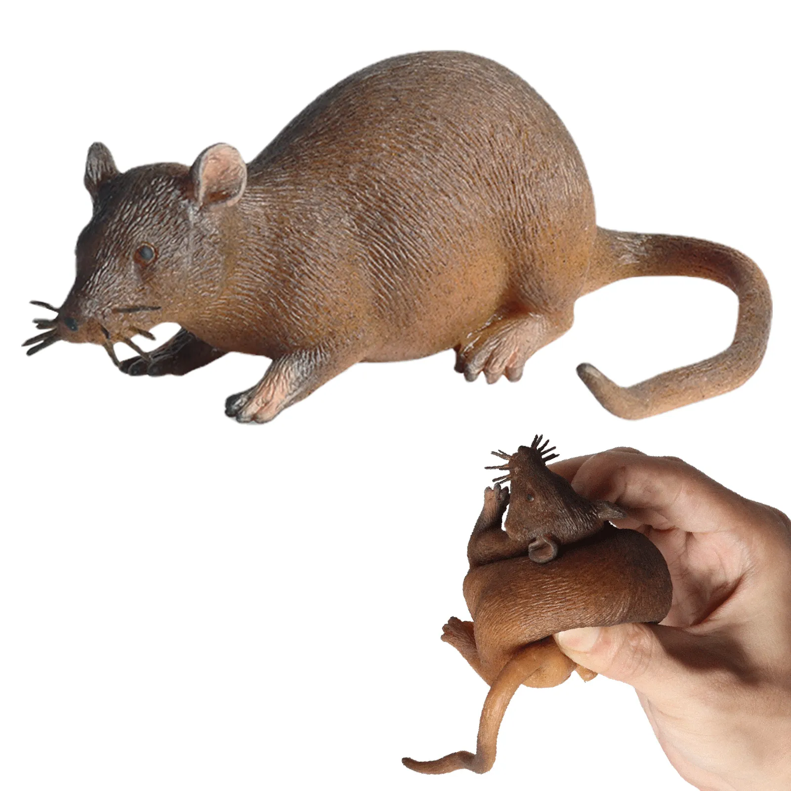 Prank Toys Realistic Mouse Model Soft TPR Fake Small Rat For Halloween ...
