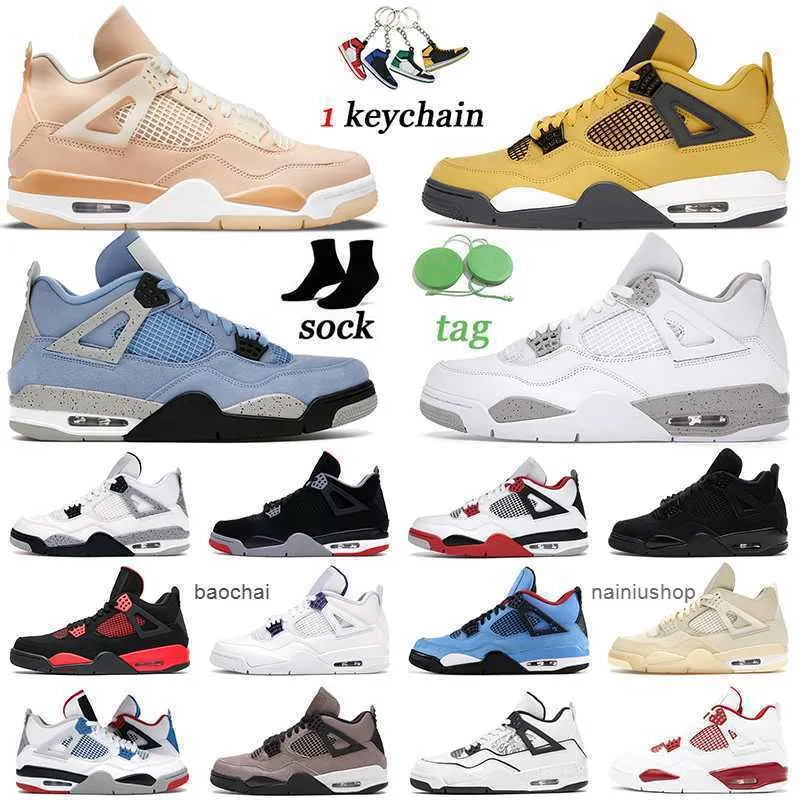 2026 Sail Black Cat Oreo University Blue 4s 4e Basketball Shoes For Men ...