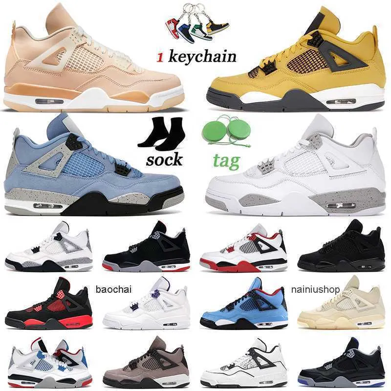 2026 Sail Black Cat Oreo University Blue 4s 4e Basketball Shoes For Men ...
