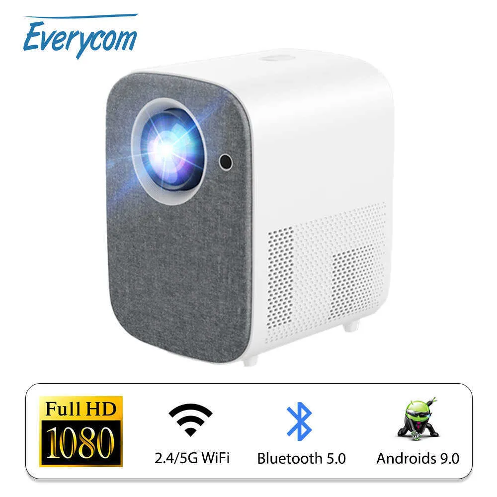 Full HD 1080P Projector - 6000 Lumens, WiFi, Android, Portable Home ...