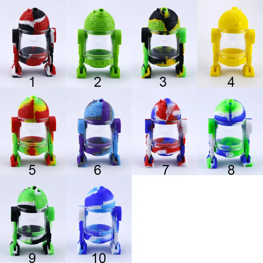 Silicone S21 Silicone Case For Mini Bongs Modern Robot Design Glass ...