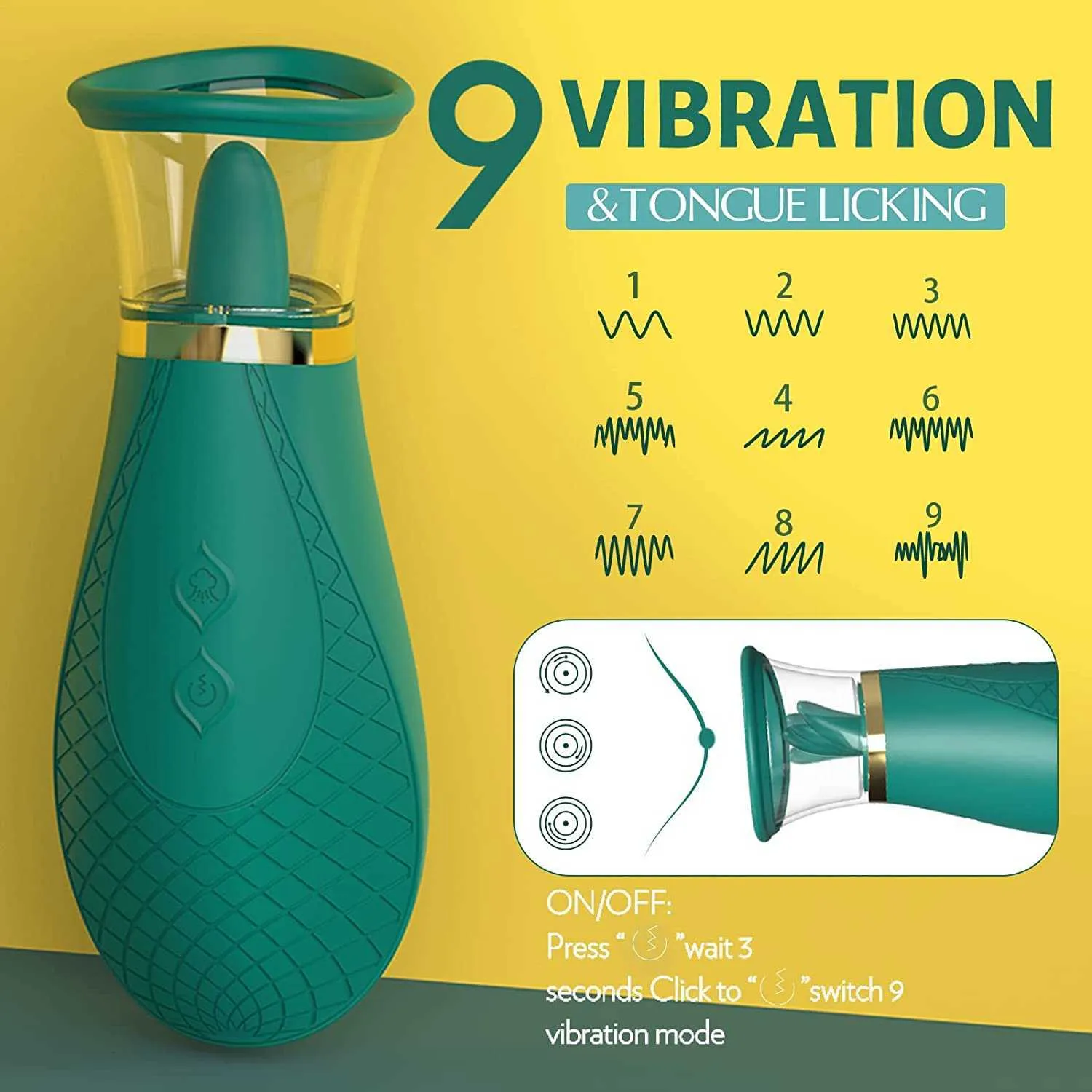 Masturbator Sex Toy Clitoral Sucking Vibrator Toys 3 9 Licking Modes Nipples Clit Sucker For