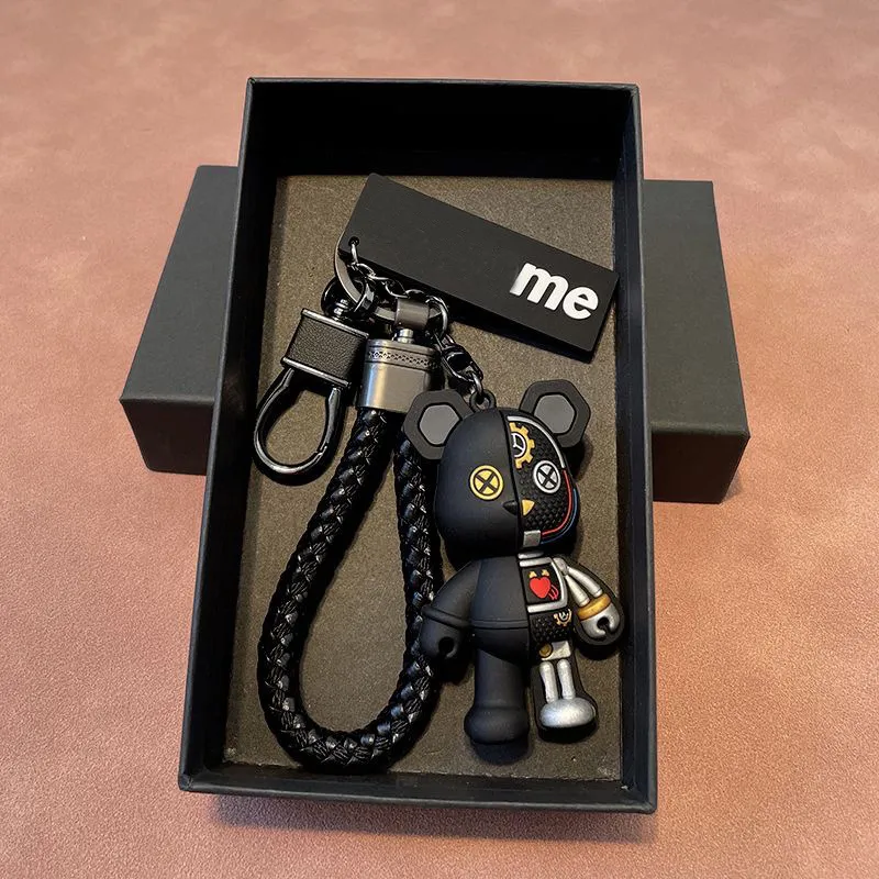 Keychains Lanyards Mechanical Bear Personality Car Keychains For Men ...
