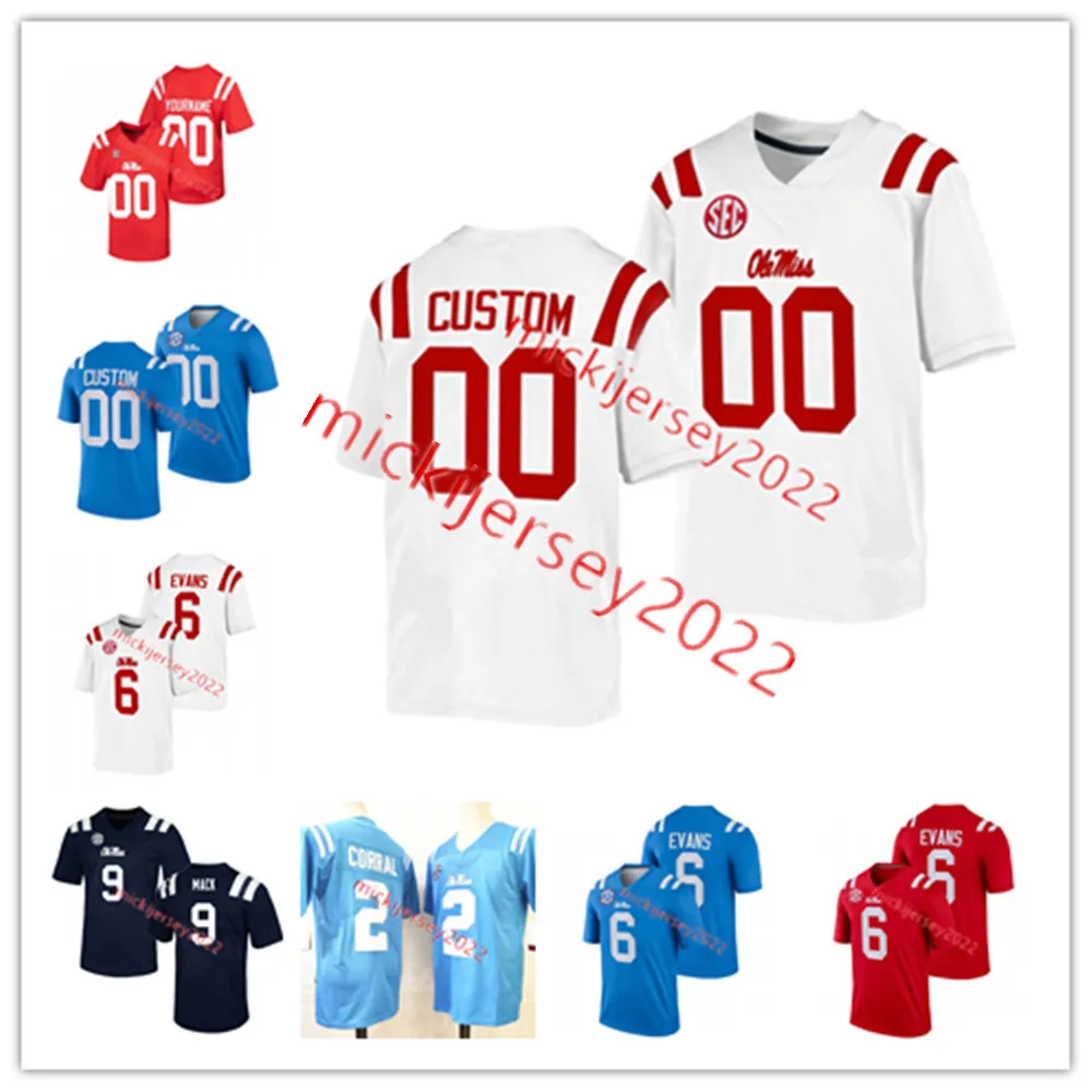 American College Football Wear Ole Miss Rebels Mens Youth Football ...