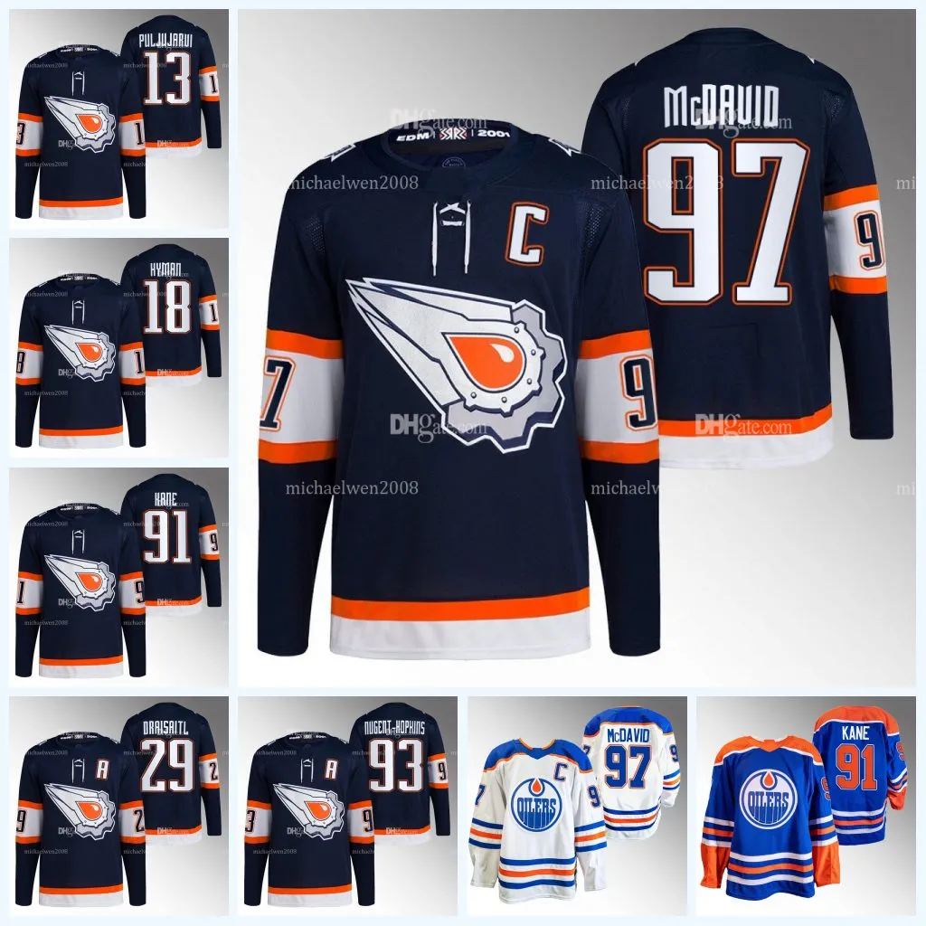 Oilers 97 Connor McDavid Reverse Retro Jersey Leon Draisaitl Ryan ...