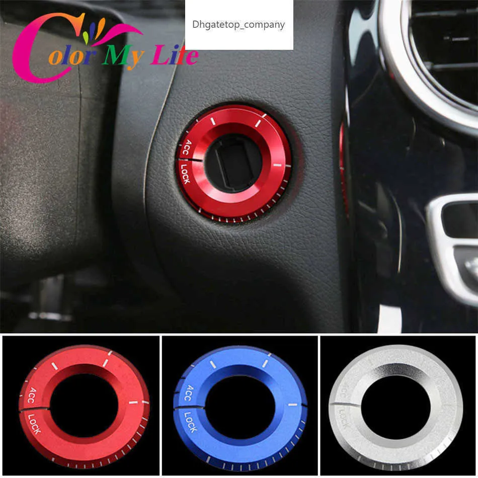 Car Ignition Key Ring Decor - Stylish Interior Trim Stickers for Benz A ...
