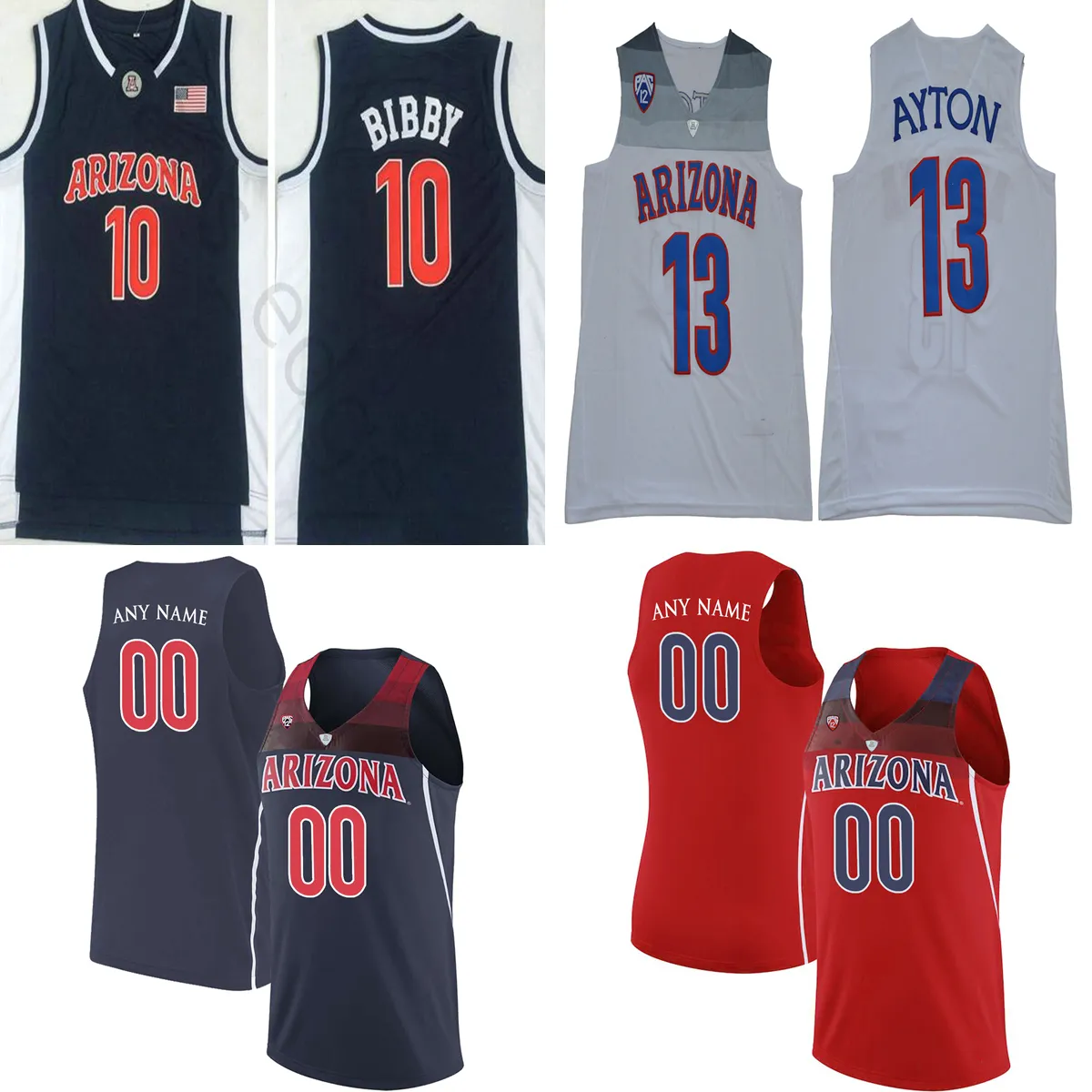 Custom NCAA Arizona Wildcats College Basketball: Ben Ackerley, Mains ...