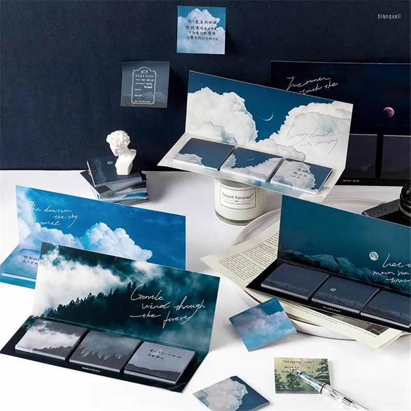 Sun Moon And Stars Sticky Notes تعيين 60 ورقة ملونة Sky Forest لاصق ...