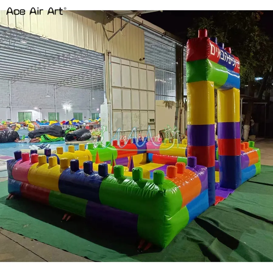 Wholesale PVC Material Waterproof Inflatable Building Blocks Lego Frame ...