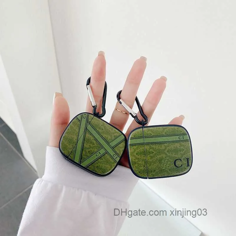 Fashion Ribbon Airpods Protective Case For Apple Airpods 1 2 Pro, Green ...