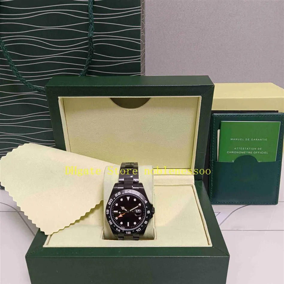 3 Modelo Real PO Con Caja Original Masculina 42 Mm Reloj De Reloj Negro ...